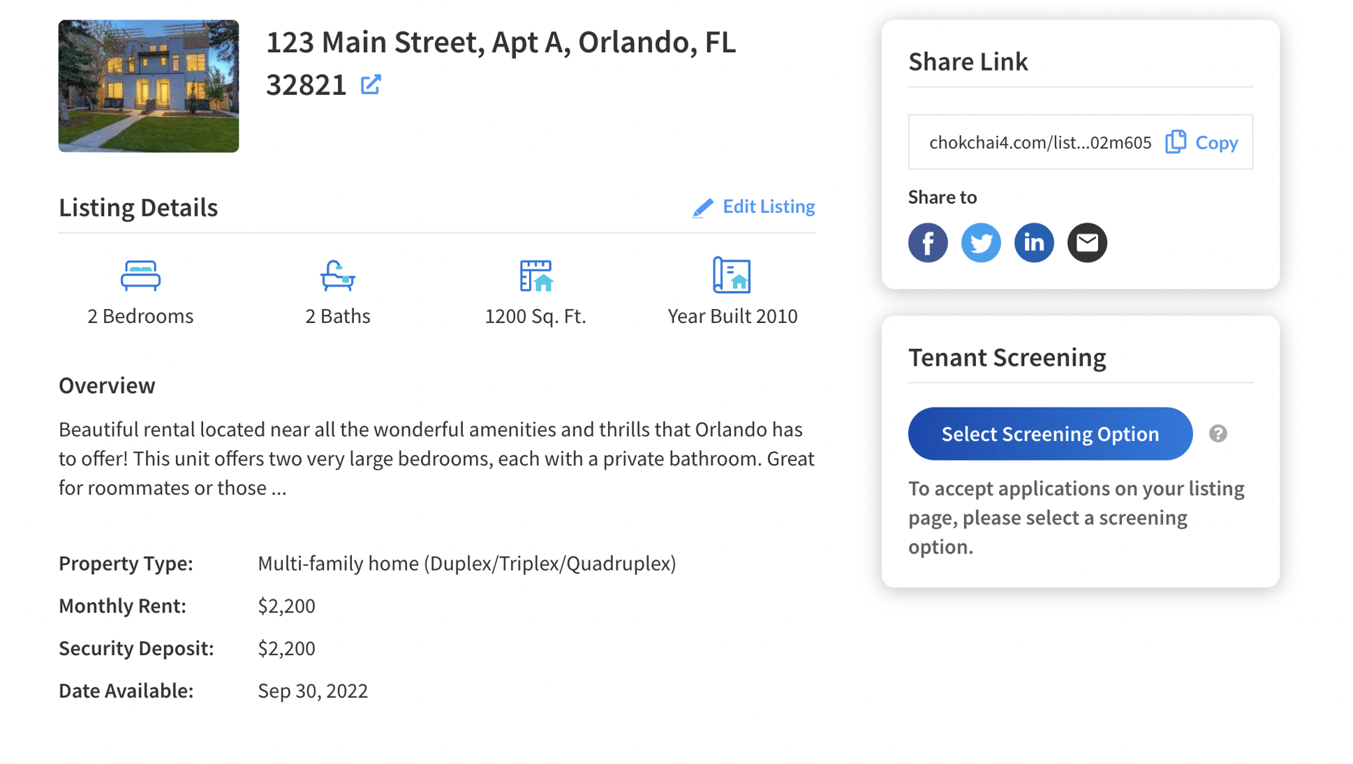 Intro to Using RentSpree's Listing Pages
