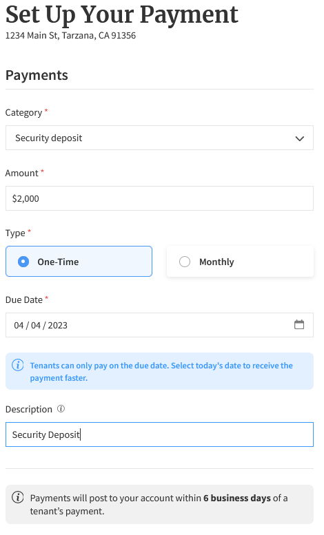 How To Set Up One Time Payment