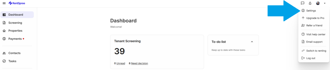 Managing Your Account: Changing your RentSpree Password