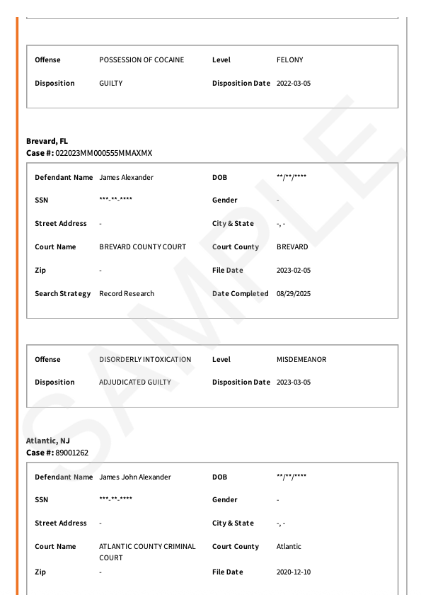 Sample Document: A Completed RentSpree Application & TransUnion Screening Reports