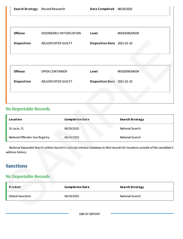 Sample Document: A Completed RentSpree Application & TransUnion Screening Reports