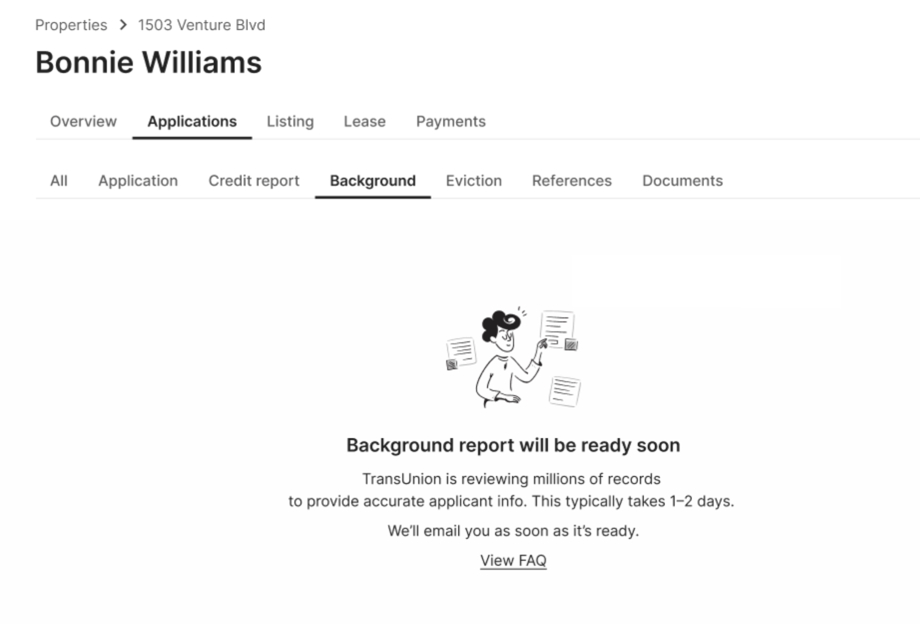 FAQ: How long does it take to process TransUnion screening reports?