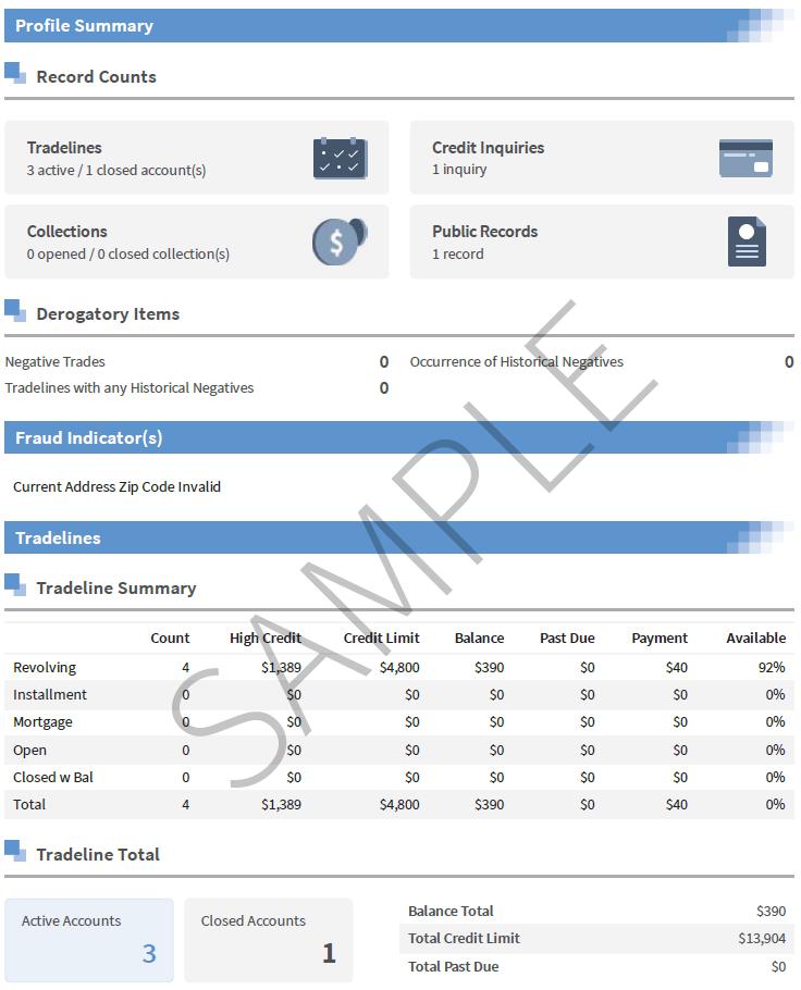 What's included in TransUnion's tenant screening reports?