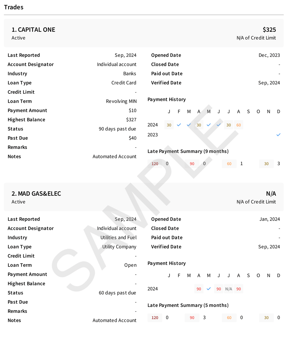 Sample Document: TransUnion Screening Reports