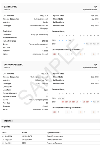 Sample Document: TransUnion Screening Reports