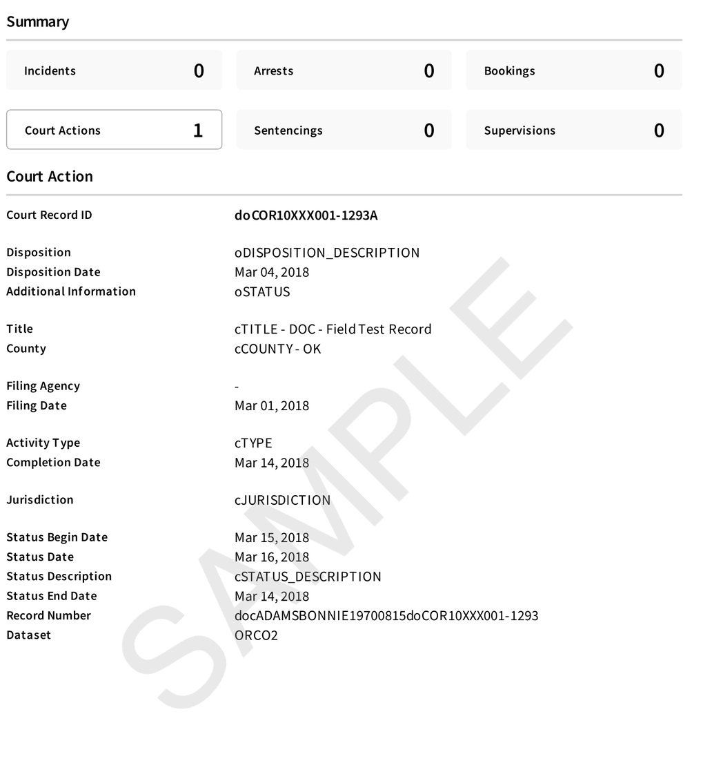Sample Document: TransUnion Screening Reports