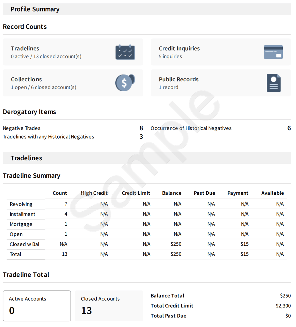 Sample Document: TransUnion Screening Reports