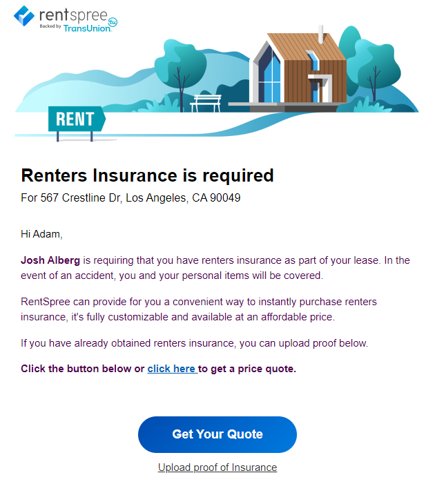A Guide to Signing Up or Uploading Proof of Renters Insurance